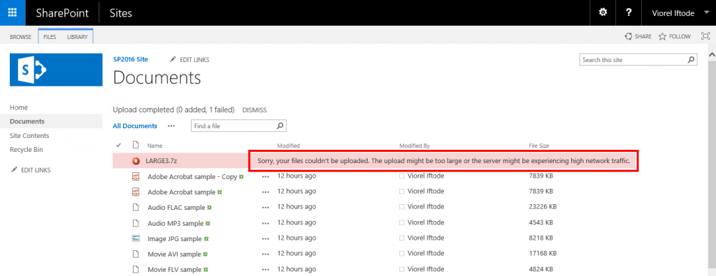 How to make SharePoint 2016 not fail long running uploads (large files ...